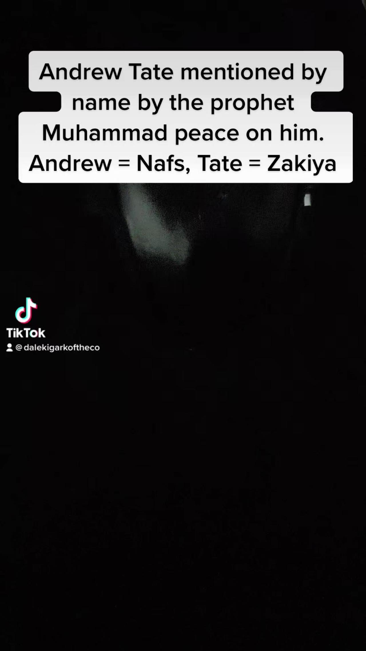 Andrew Tate mentioned by name by the prophet - One News Page VIDEO