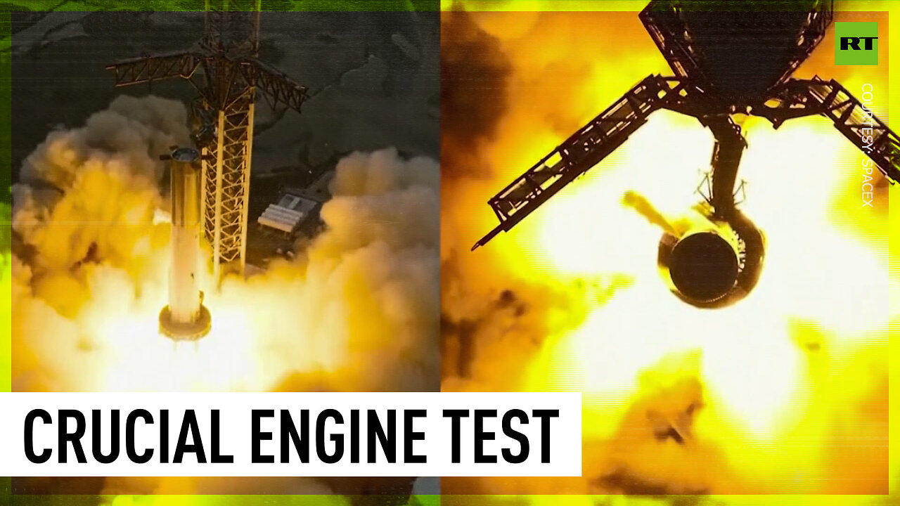 SpaceX test fires super heavy booster for - One News Page VIDEO SpaceX test fires super heavy booster for - One News Page VIDEO