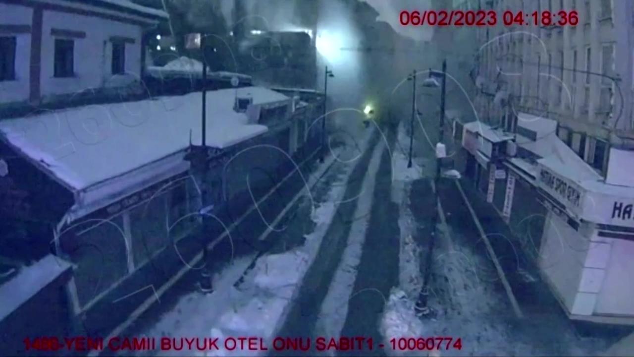 Cctv Shows Collapsing Buildings During Feb 6 One News Page Video
