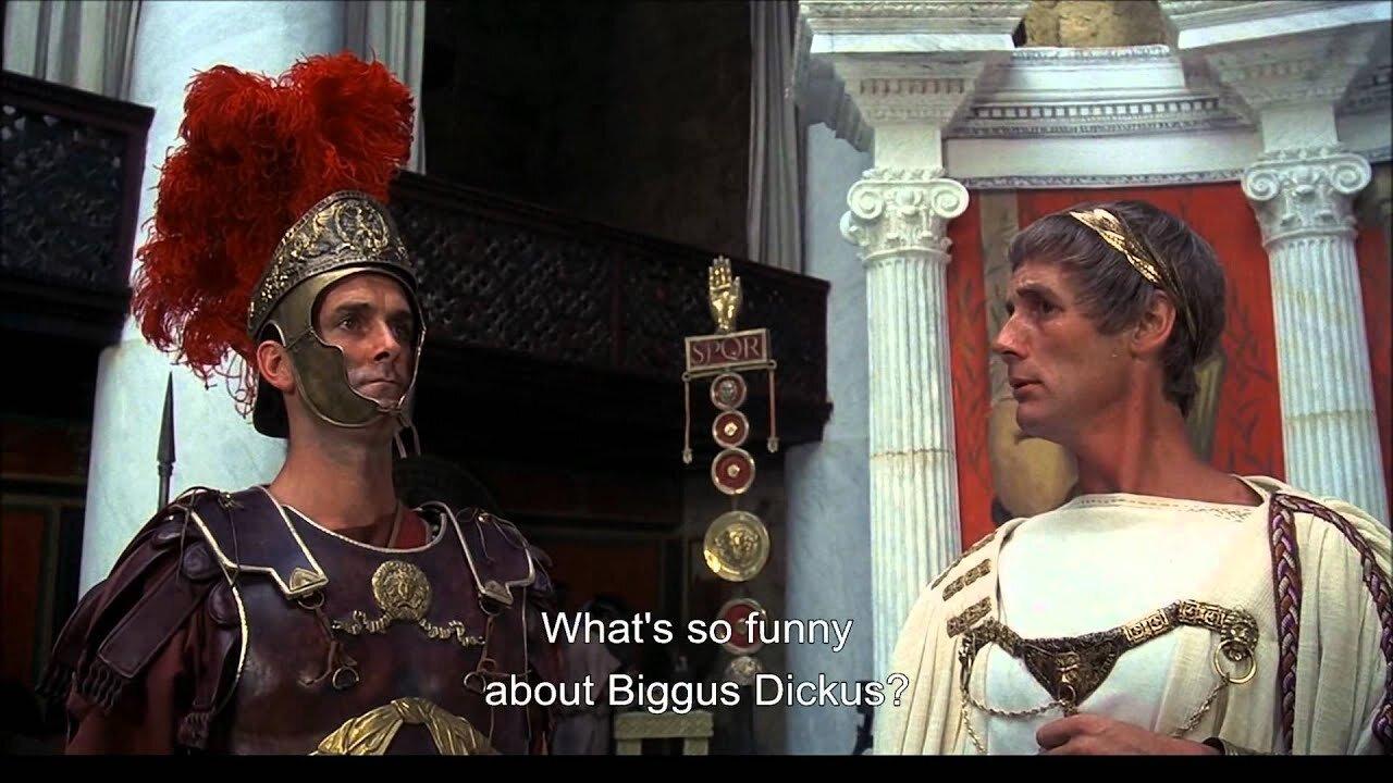 Biggus Dickus - Monty Python, Life of Brian. - One News Page VIDEO
