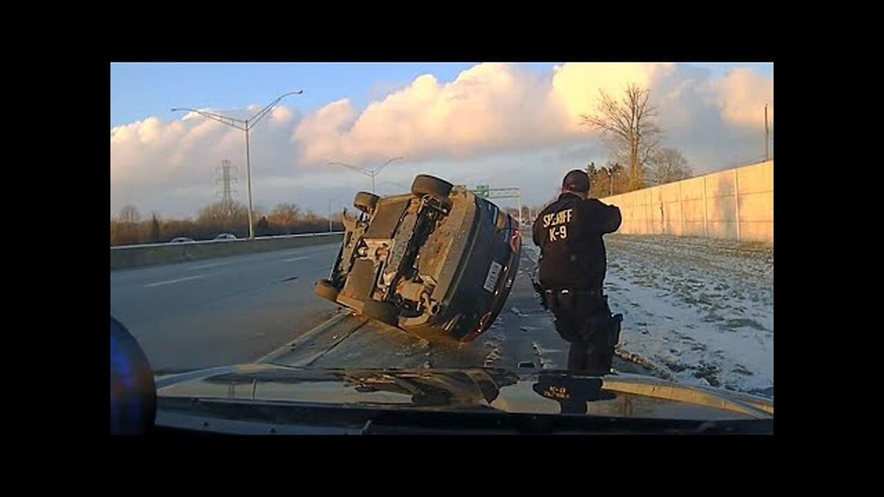 Dashcam video shows crash, stolen vehicle - One News Page VIDEO