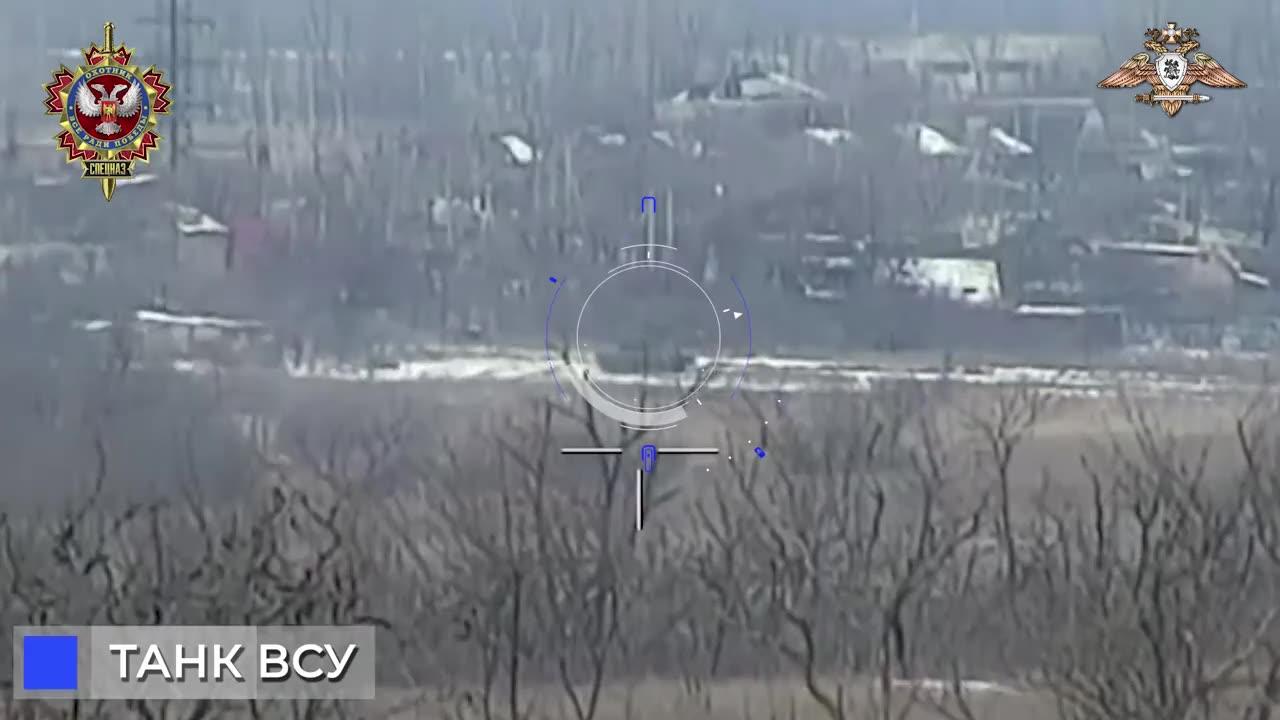 Russian ATGM crew hit a enemy tank from the - One News Page VIDEO
