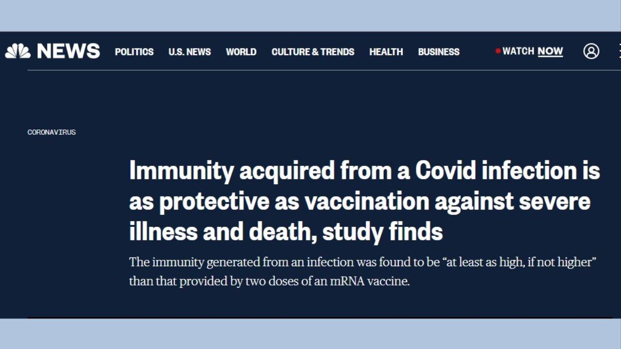 New study finds immunity from Covid infection - One News Page VIDEO