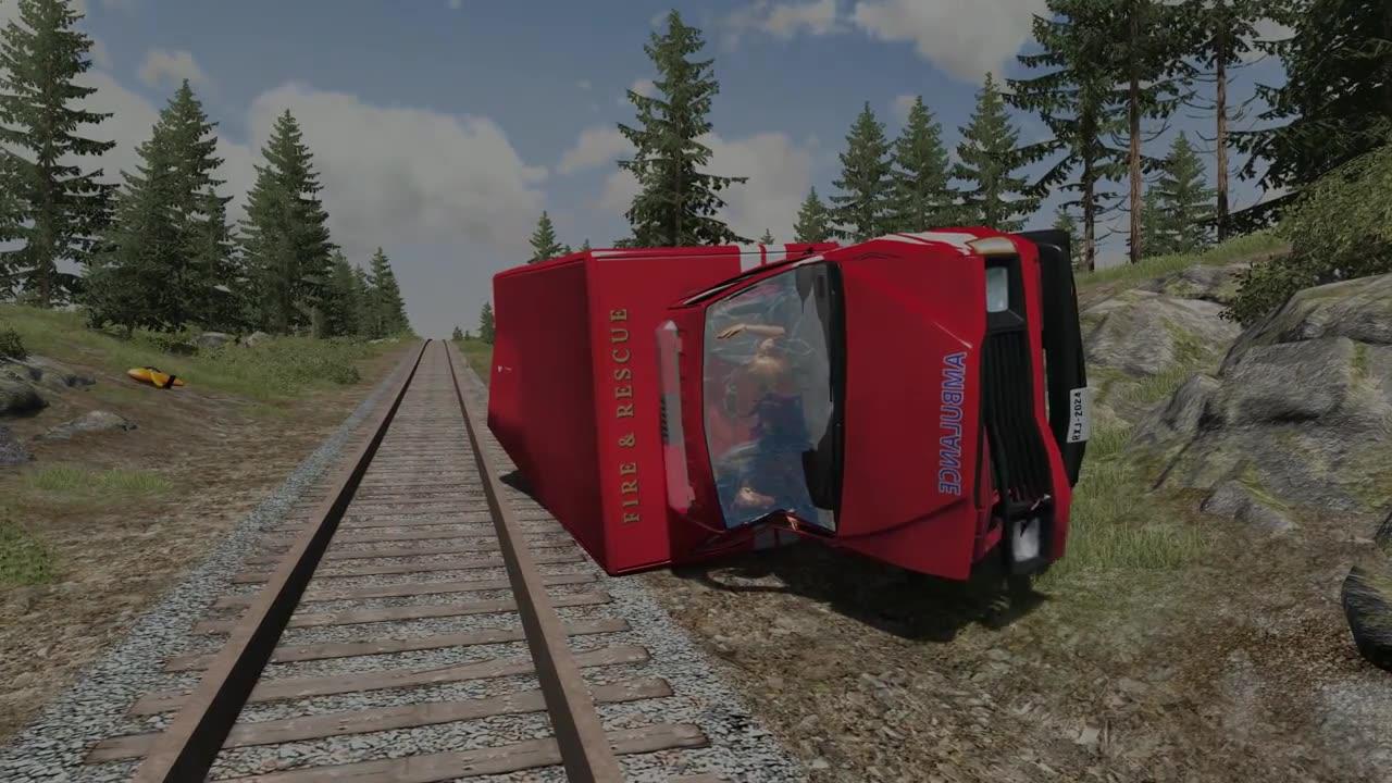 Train Accidents #9 - BeamNG DRIVE SmashChan - One News Page VIDEO