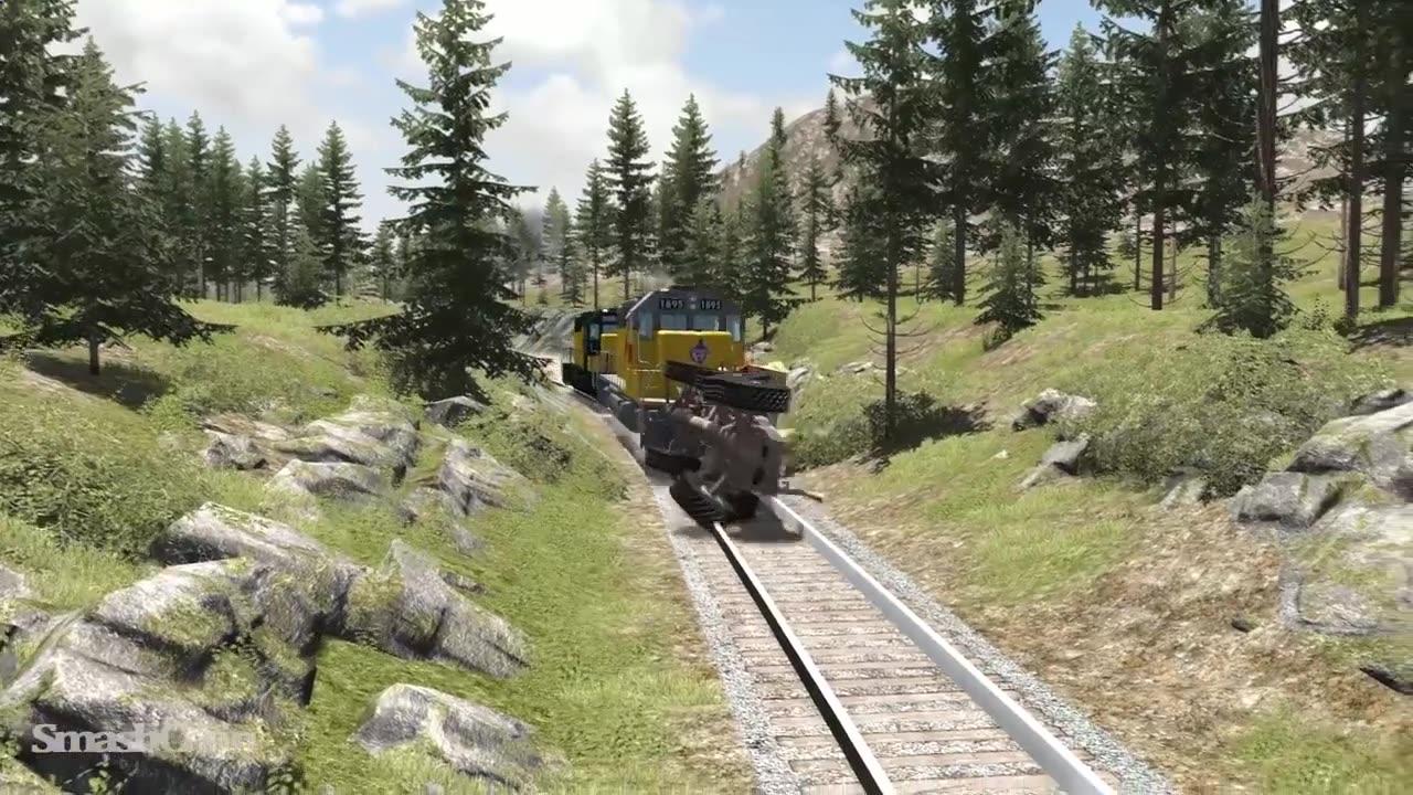 Train Accidents #7 - BeamNG DRIVE SmashChan - One News Page VIDEO