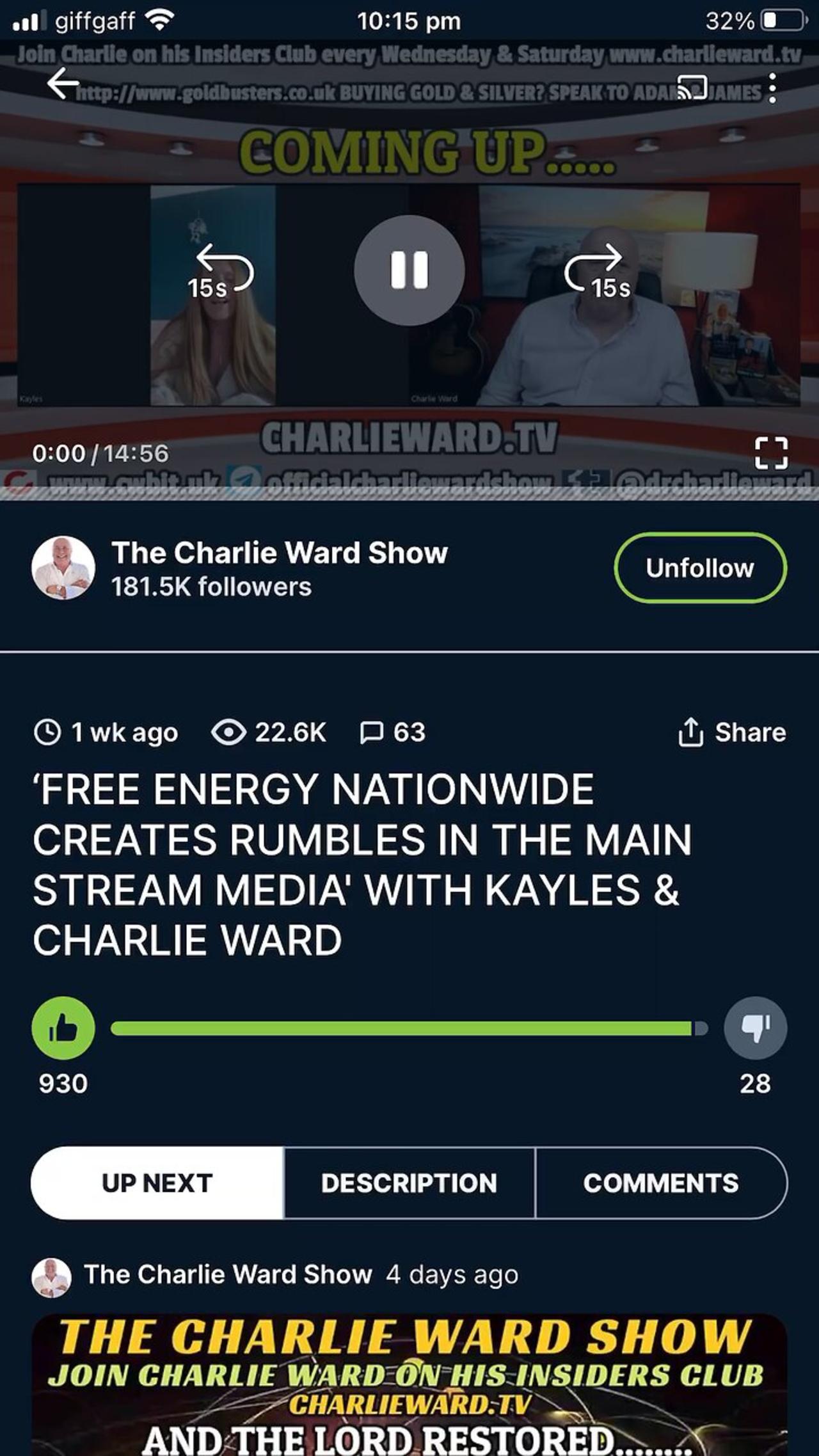 Charlie Ward : bills are already prepaid by our - One News Page VIDEO