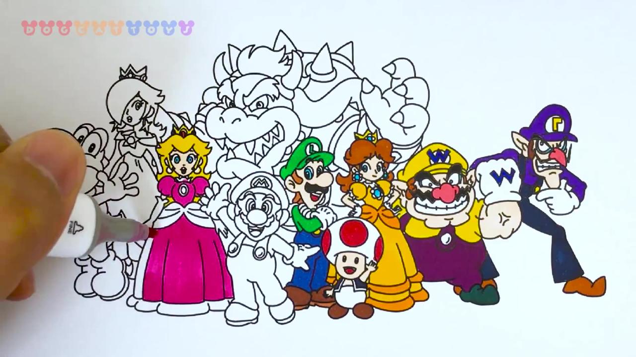 How to - Draw Super Mario Characters - One News Page VIDEO