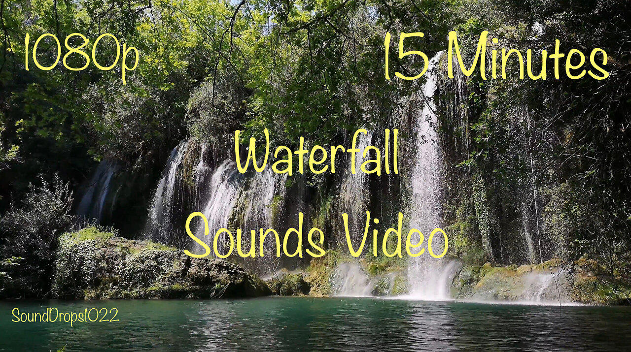 15 Minutes Of Stress Relieving Waterfall Sounds - One News Page VIDEO
