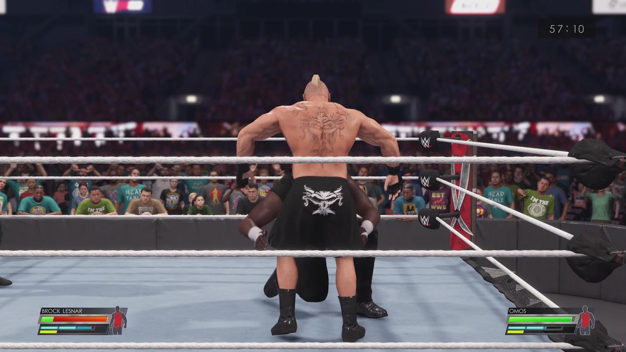 MATCH 21 BROCK LESNAR VS OMOS WITH COMMENTARY - One News Page VIDEO