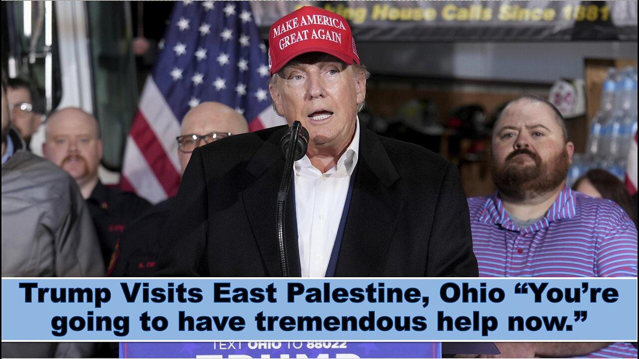 Trump Visits East Palestine, Ohio “You’re - One News Page VIDEO