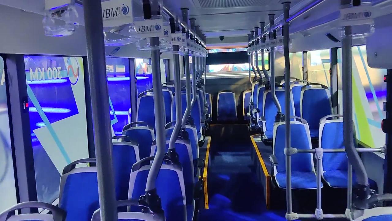 JBM Eco Life Intercity Electric Bus - One News Page VIDEO