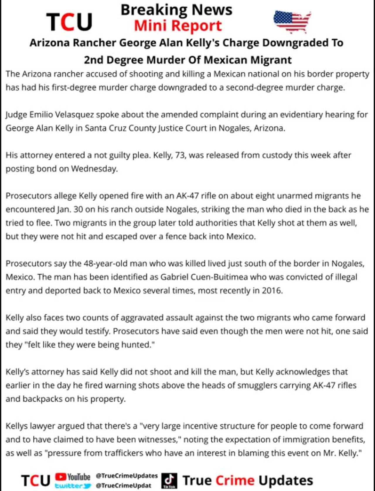 Arizona Rancher George Alan Kelly's Charge - One News Page VIDEO