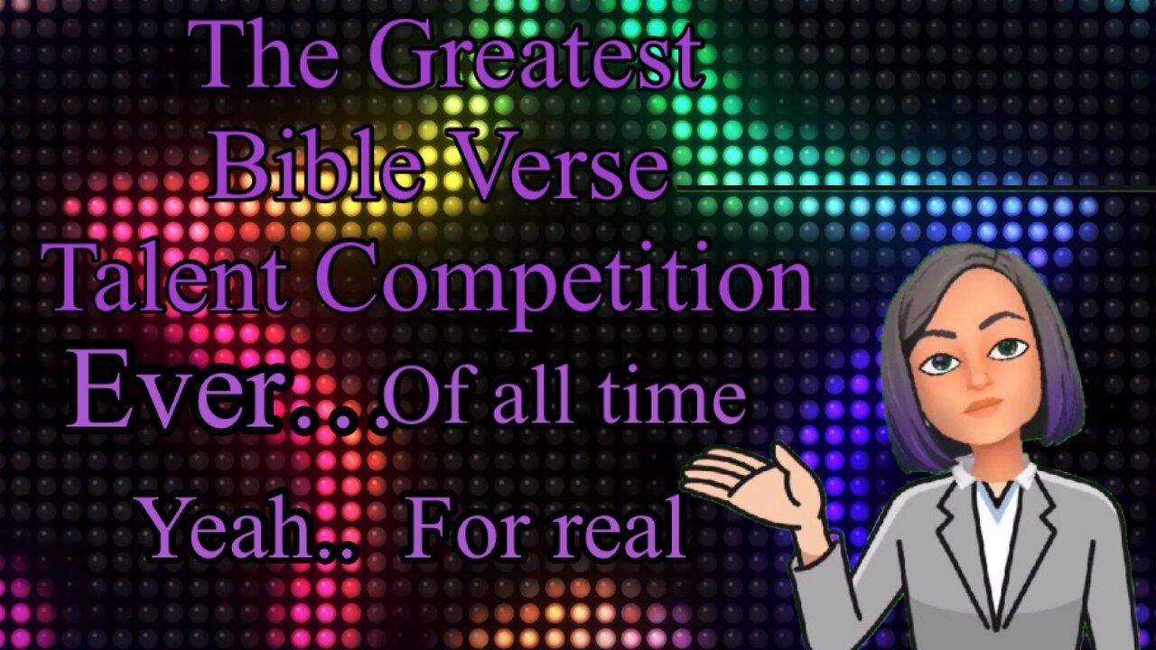 The Greatest Bible Verse Talent Competition ft. - One News Page VIDEO