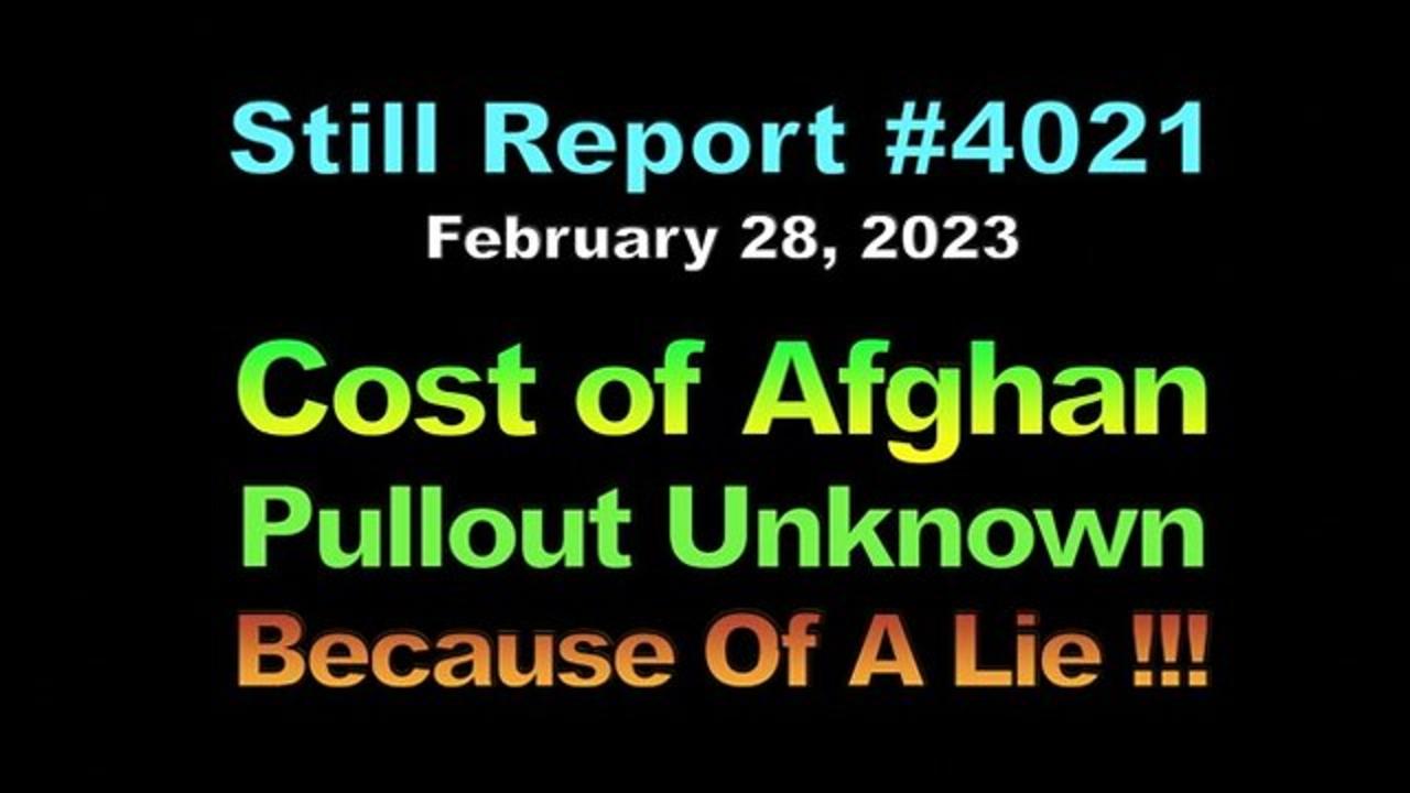 Cost of Afghan Debacle Unknown Because Of A Lie - One News Page VIDEO
