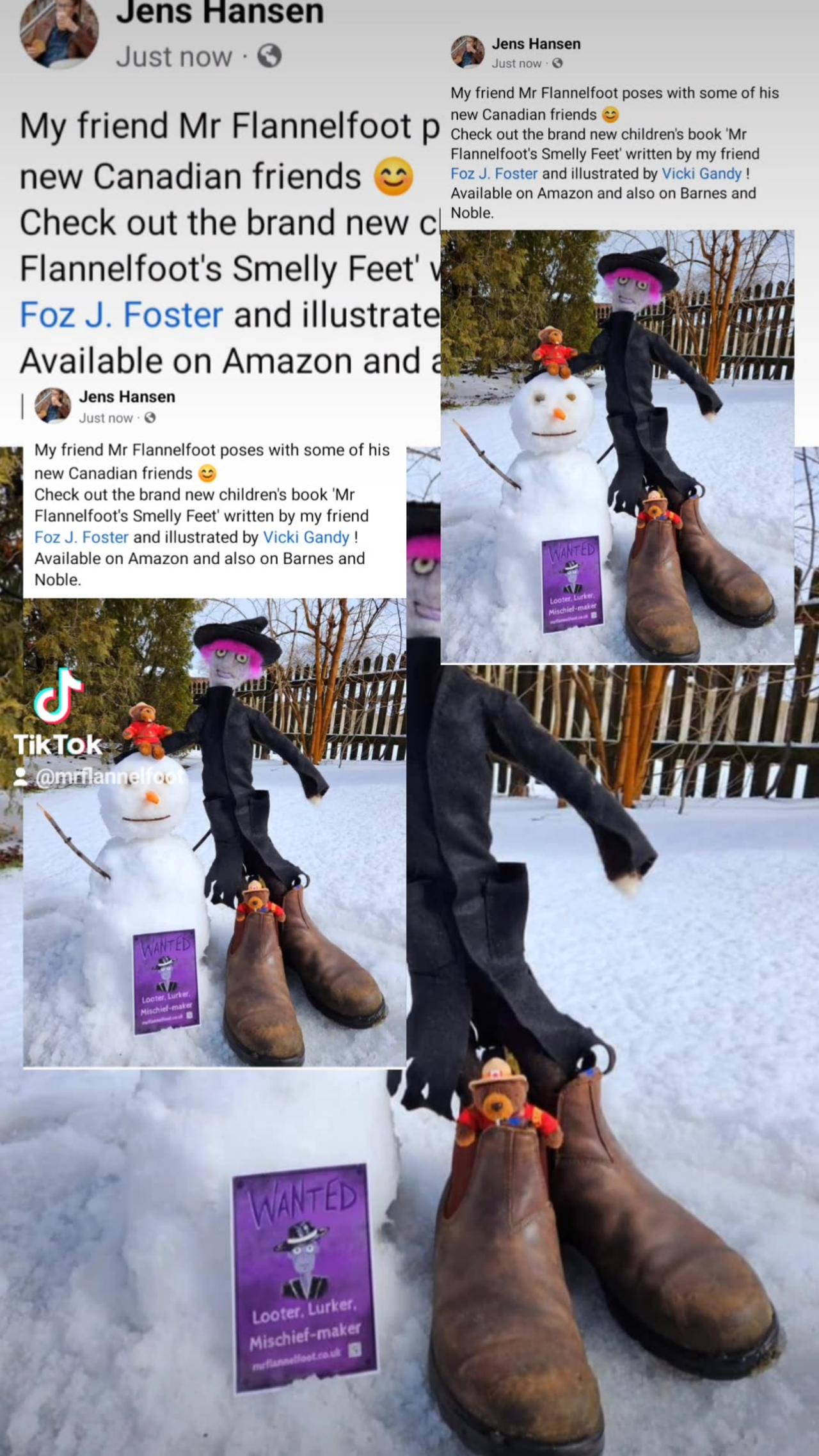 Mr FlannelFoot in Canada with Jens Hansen - One News Page VIDEO