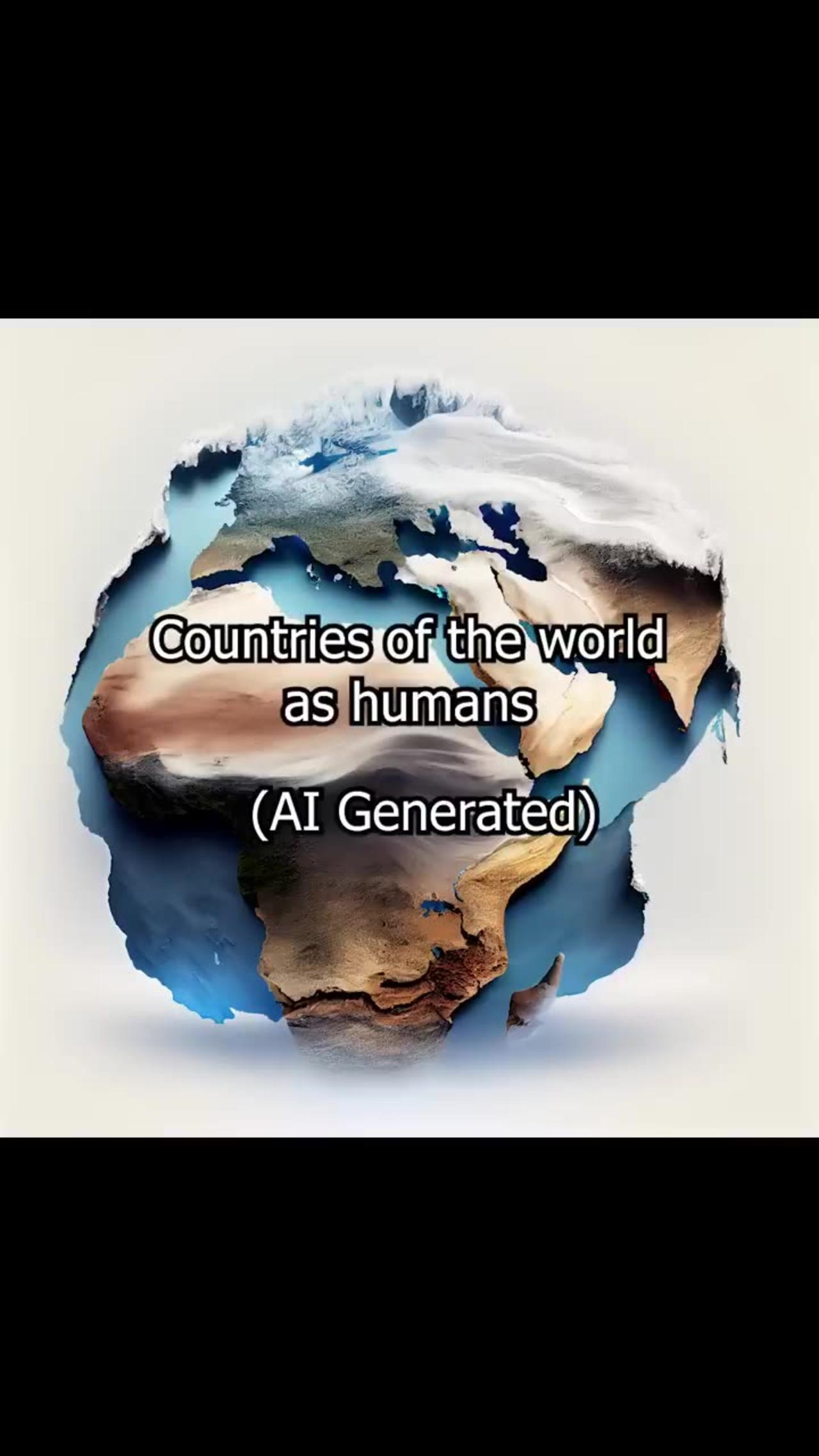 Countries of the world as humans - One News Page VIDEO