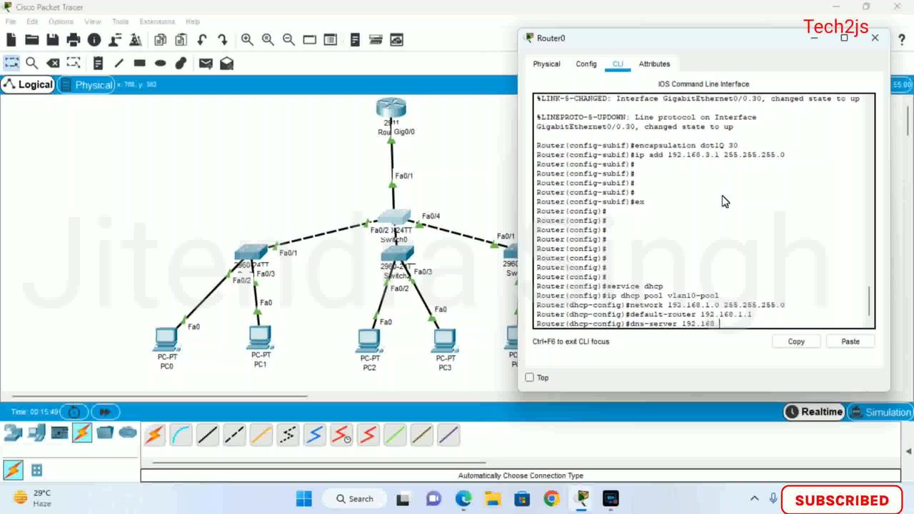 DHCP Server Configuration With VLAN / Subnets - - One News Page VIDEO DHCP Server Configuration With VLAN / Subnets - - One News Page VIDEO