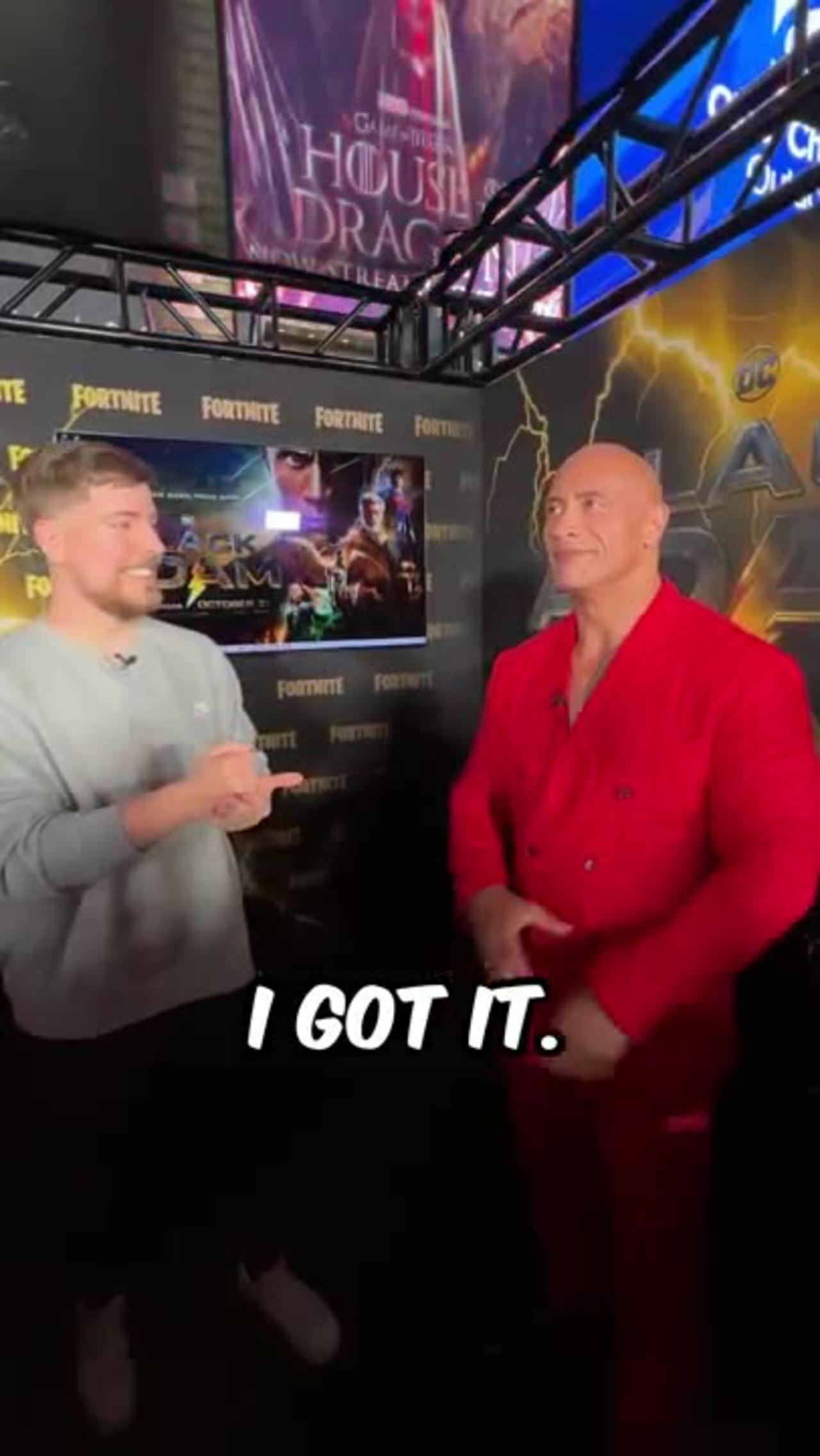 Mr beast vs The Rock $100,000 - One News Page VIDEO