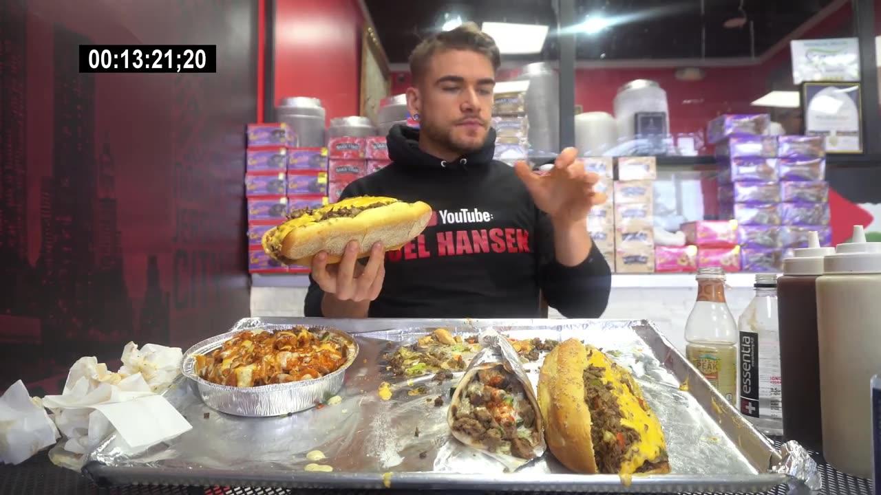 IMPOSSIBLE 13LB CHEESESTEAK CHALLENGE | With - One News Page VIDEO