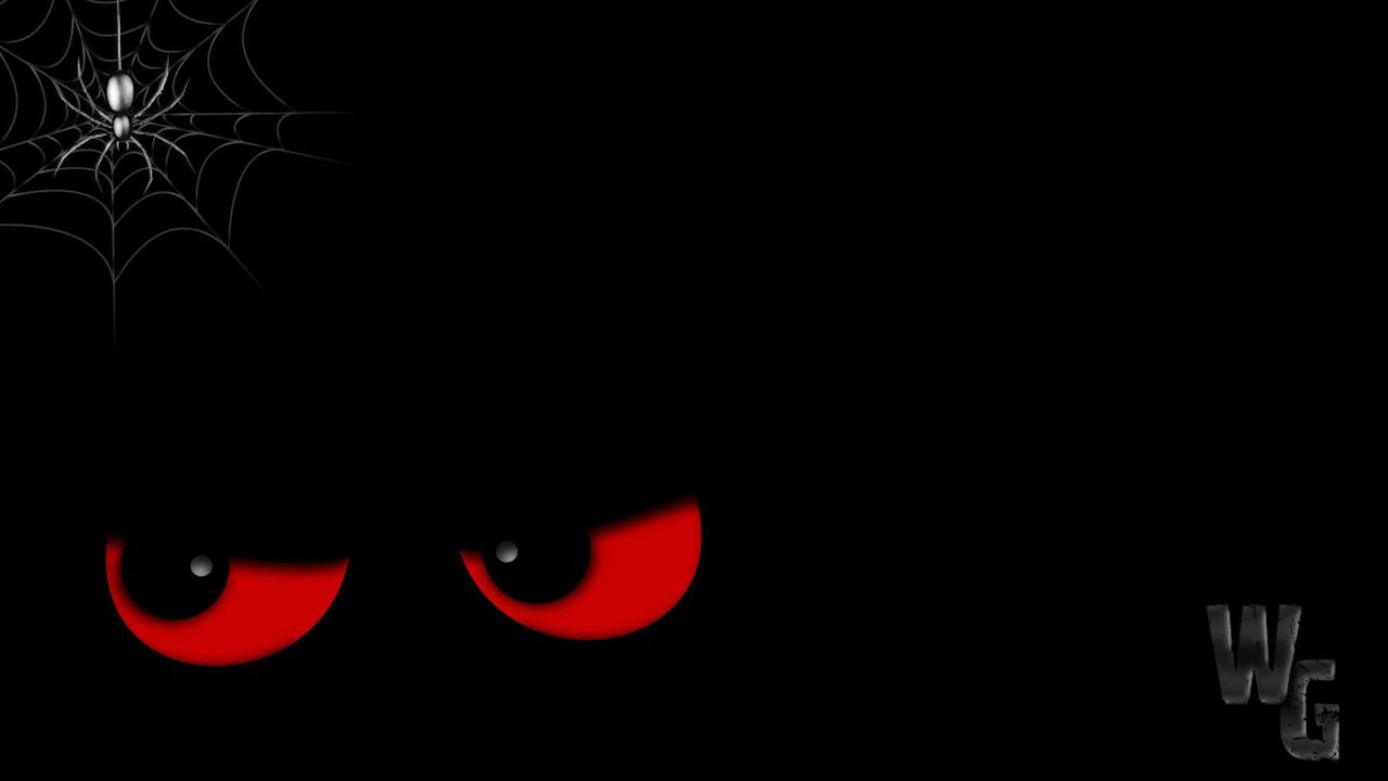 Evil Red Blinking Eyes on Black Background Loop - One News Page VIDEO