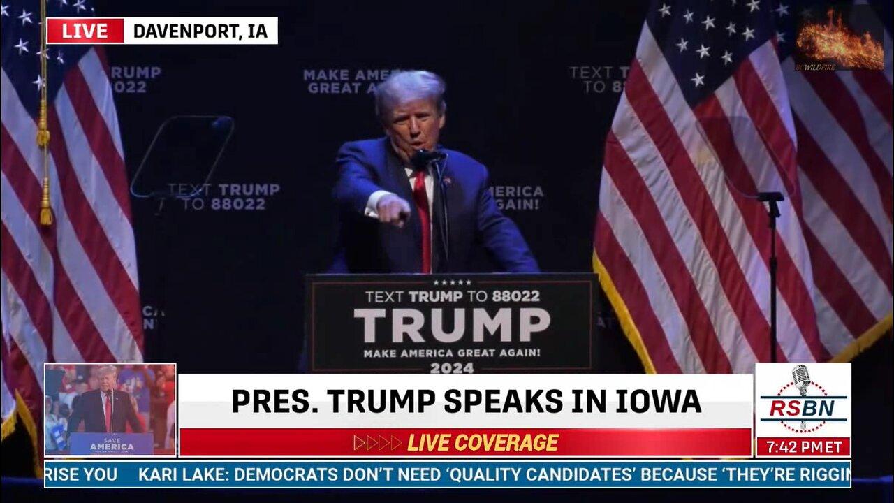 Trump Education Speech Davenport IOWA March 13 - One News Page VIDEO