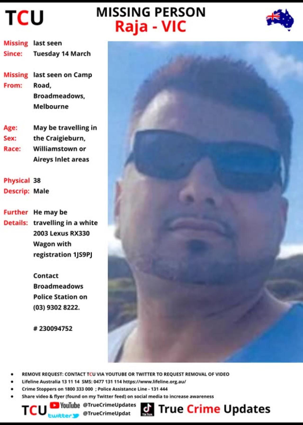 Missing Person Australia - Raja - Broadmeadows, - One News Page VIDEO