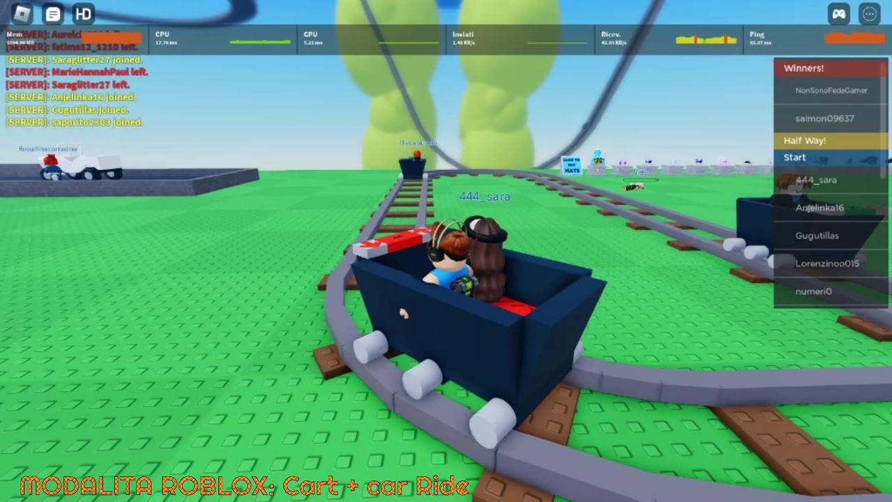 MODALITA ROBLOX - CART + CAR RIDE - One News Page VIDEO