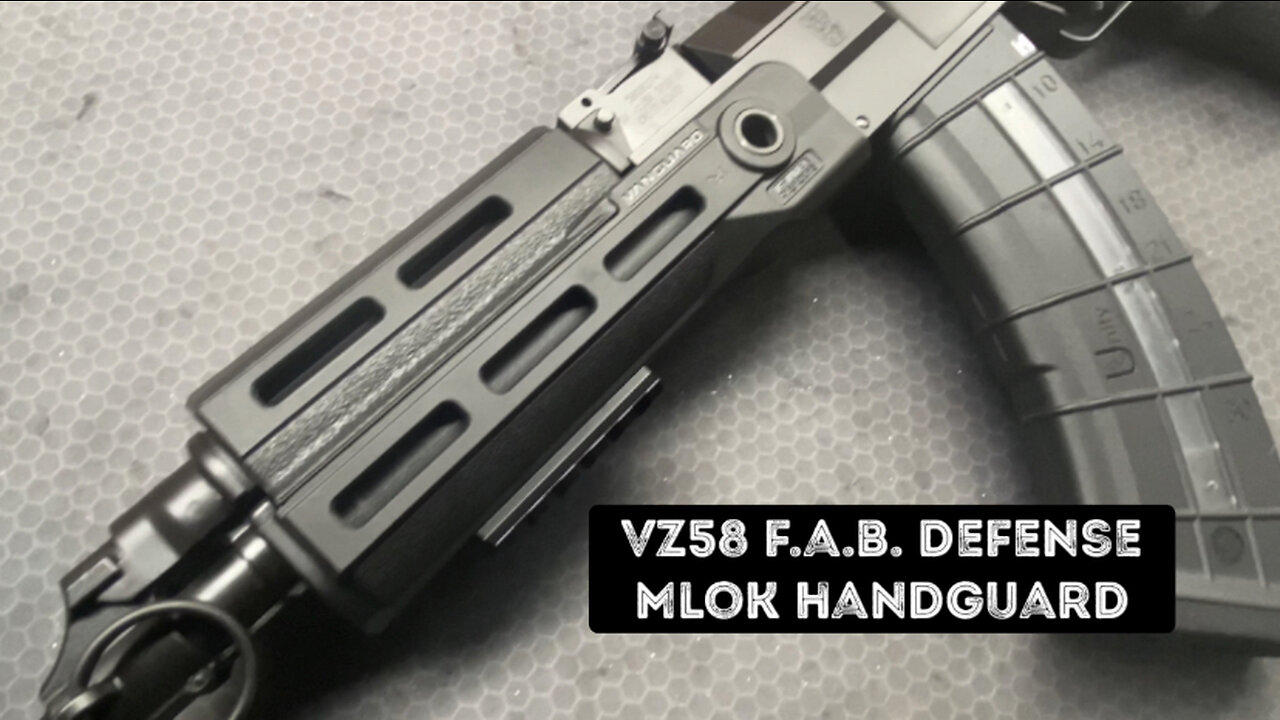 VZ58 F.A.B. Defense Mlok handguard installation - One News Page VIDEO