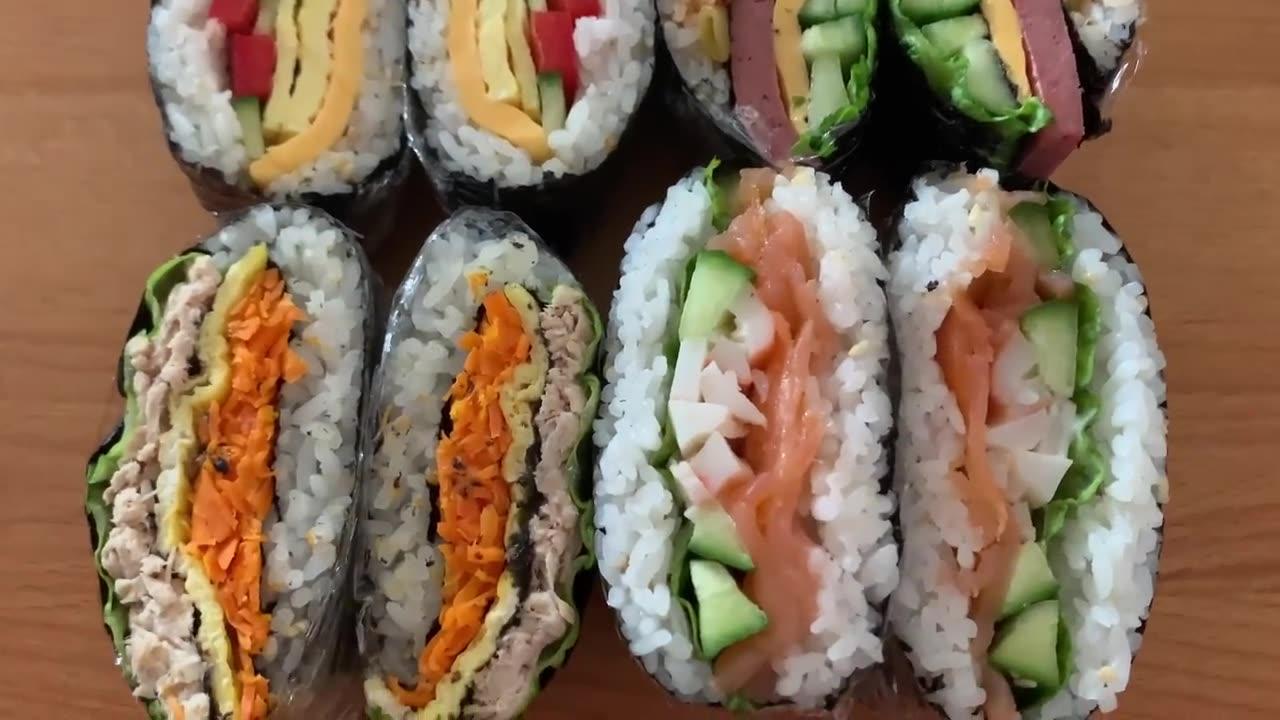 Folded Kimbap | Sushi Sandwich | Easy Bento Box - One News Page VIDEO
