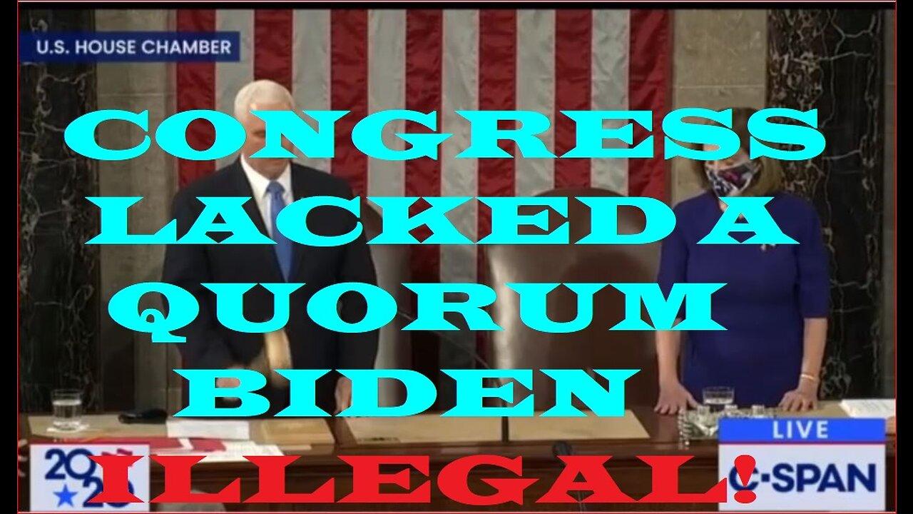 Jan. 6th, 2021 congress lacked a quorum making - One News Page VIDEO