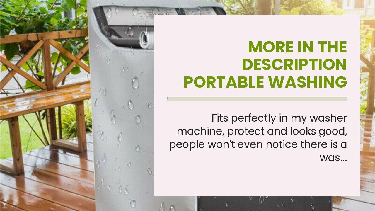 More In The Description Portable Washing Machine - One News Page VIDEO