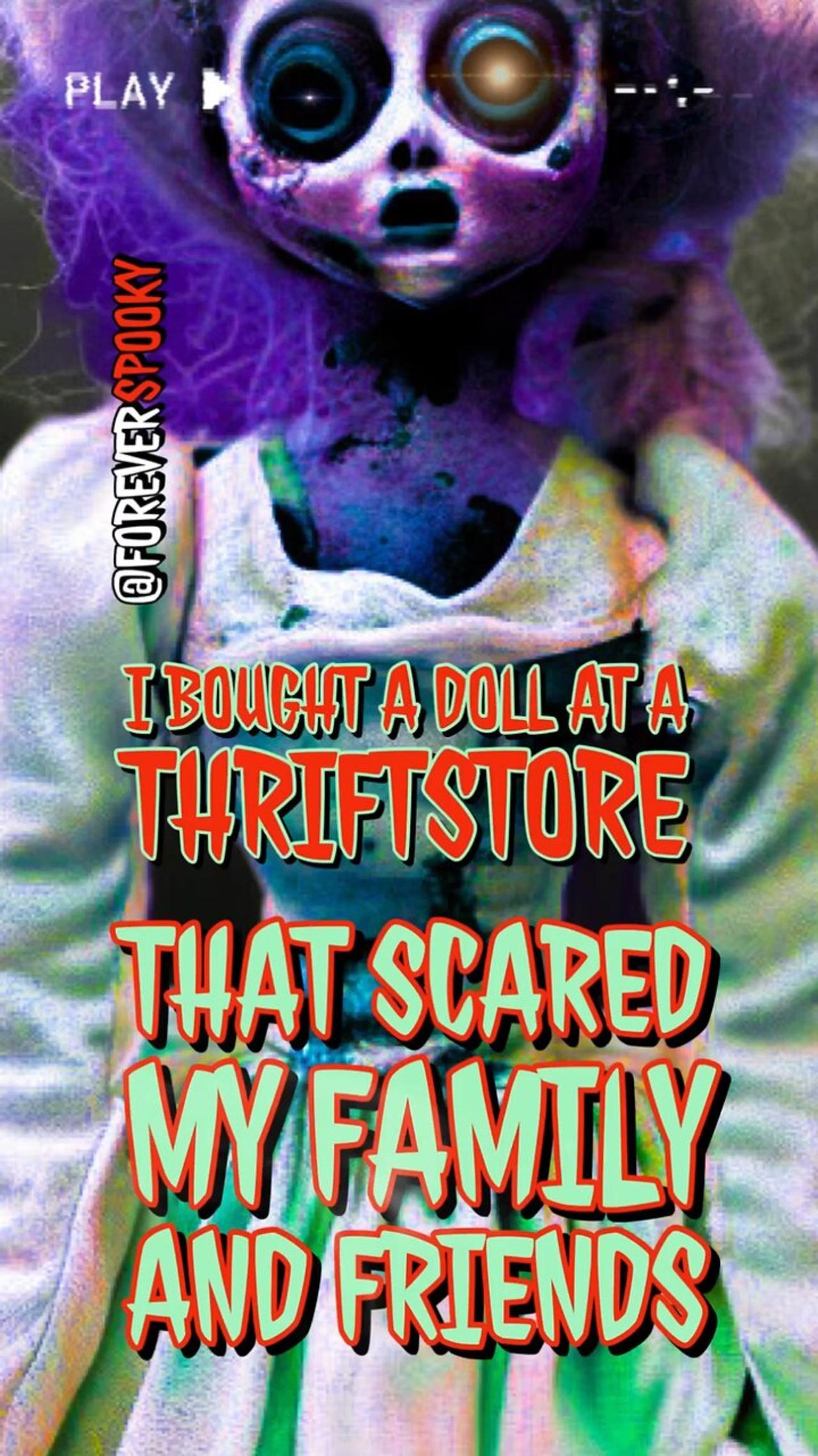 THE HAUNTED DOLL FROM THE THRIFTSTORE | SCARY - One News Page VIDEO