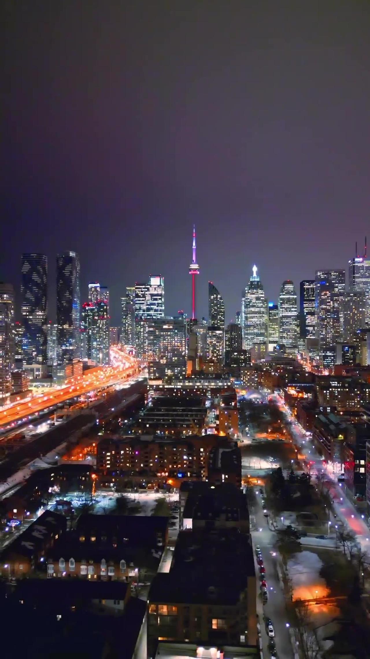 Stunning Toronto nights #canada #shorts #reels - One News Page VIDEO