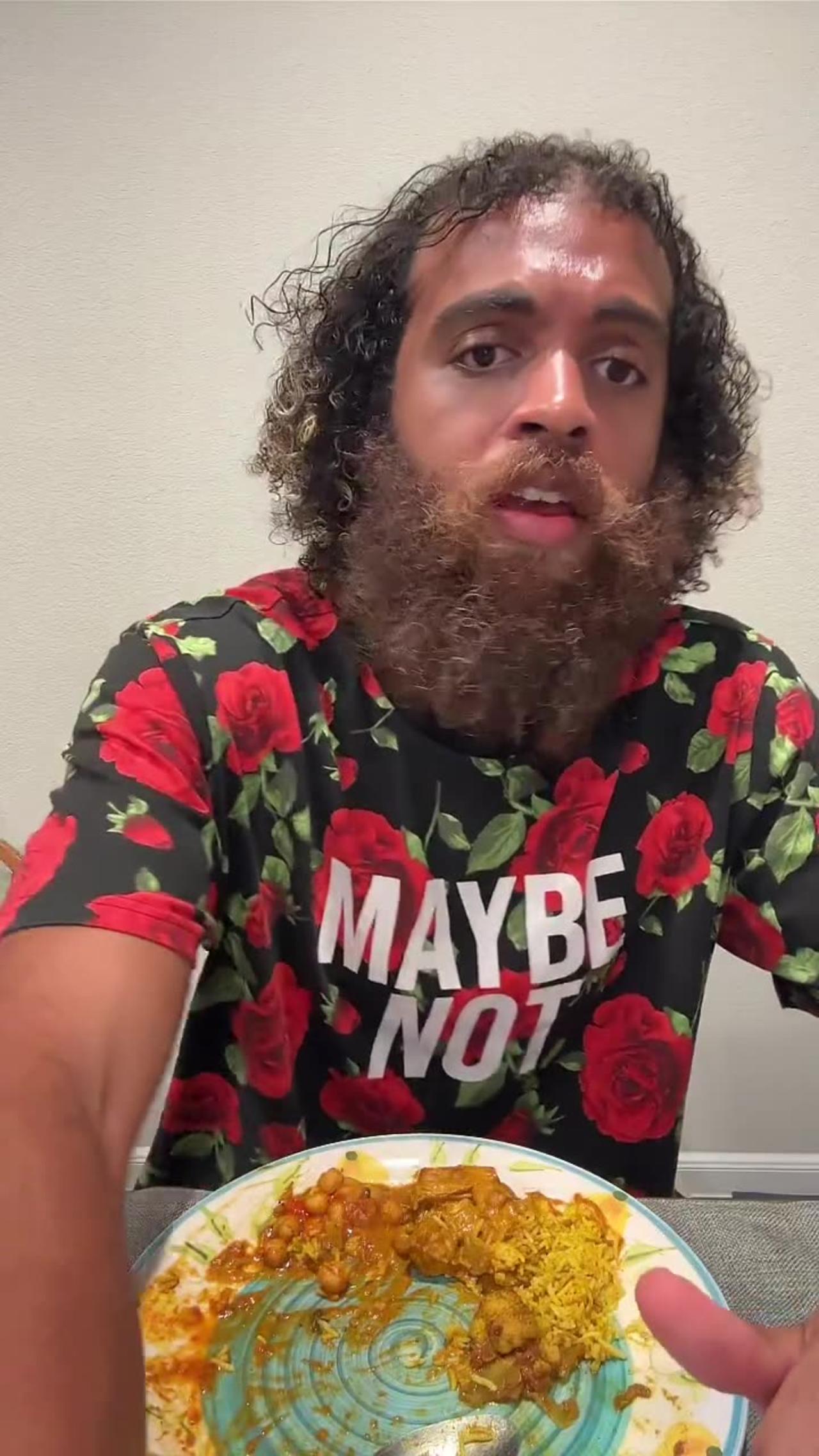 Eating Indian Food and Chatting Live with Rock - One News Page VIDEO