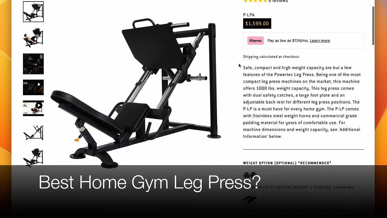 Is PowerTec the Best Home Gym Leg Press? - One News Page VIDEO