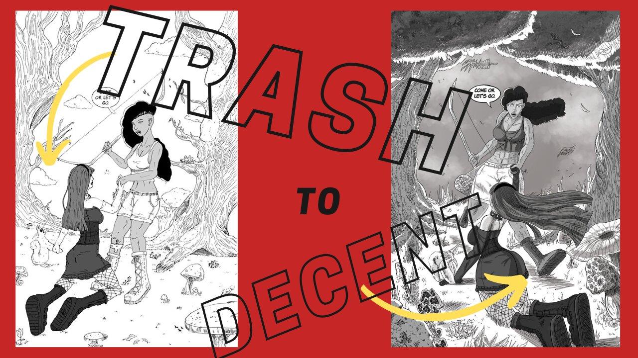 How I Fixed my TRASH art - One News Page VIDEO