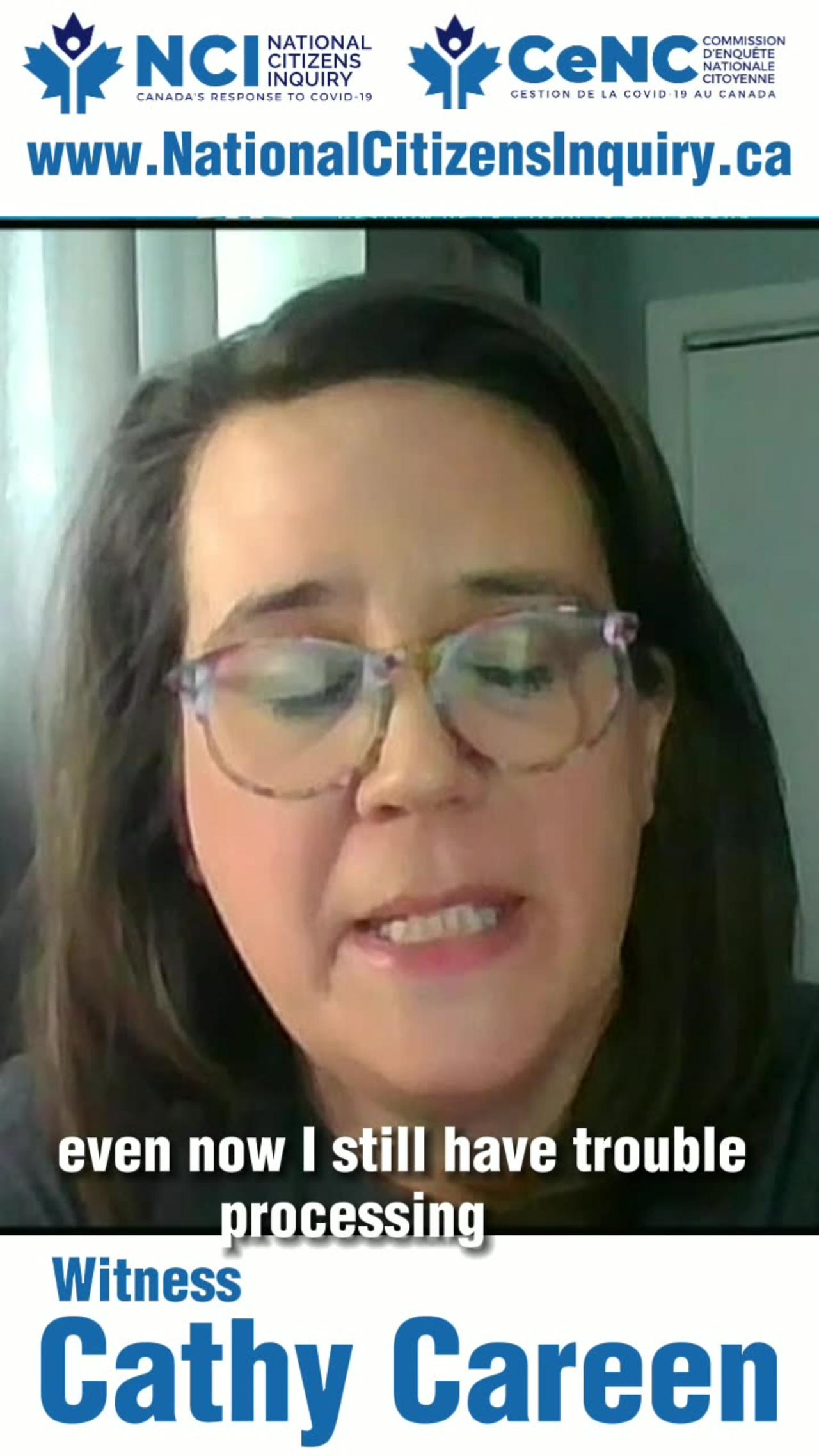 Truro Witness Cathy Careen | National Citizens - One News Page VIDEO