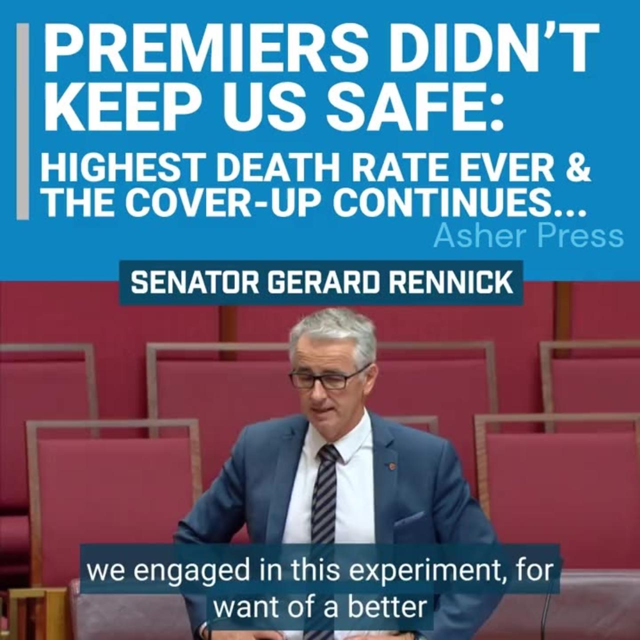 Senator Gerard Rennick: Overall deaths in - One News Page VIDEO