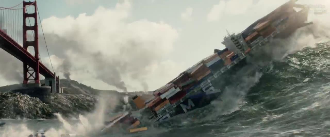 San Andreas (2015) - The Ultimate Tsunami Scene - One News Page VIDEO