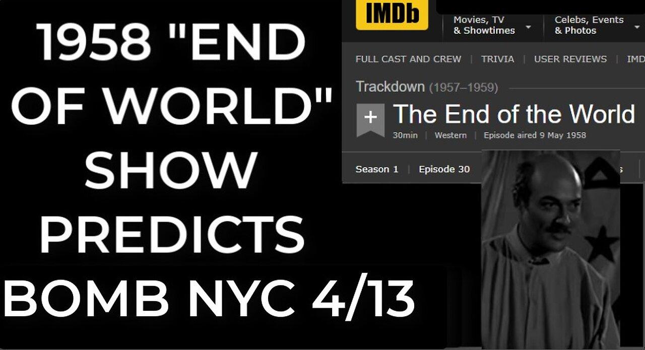 Prediction: 1958 "END OF THE WORLD" - One News Page VIDEO