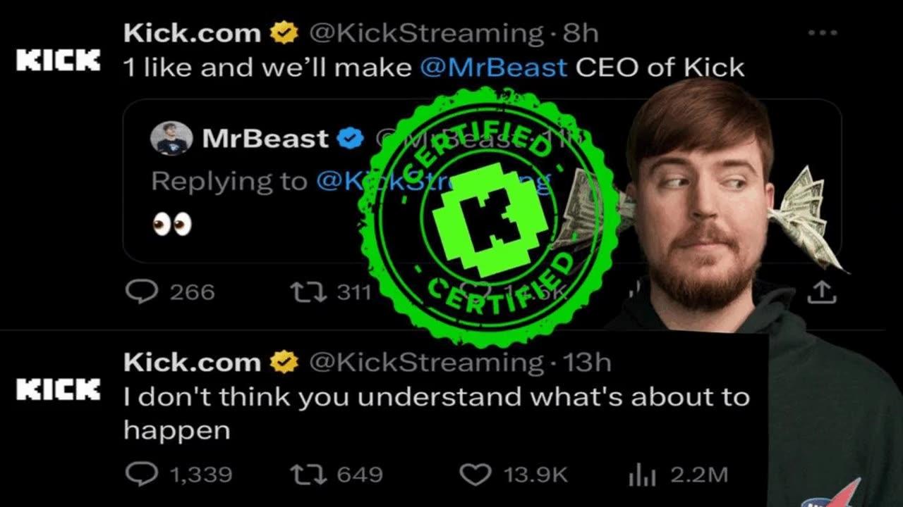 Mr.Beast's Kick Deal Announcement - One News Page VIDEO