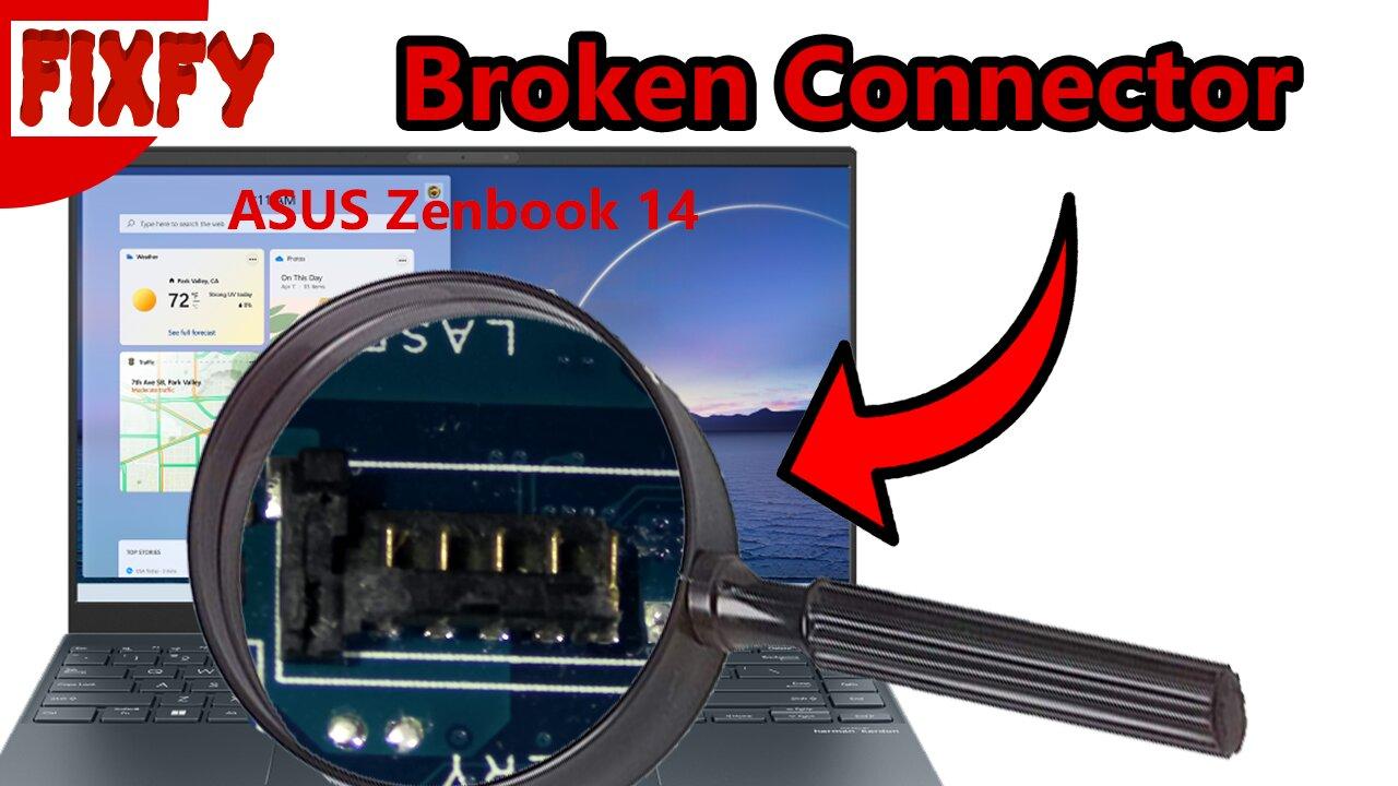 ASUS Zenbook 14 battery connector repair - One News Page VIDEO