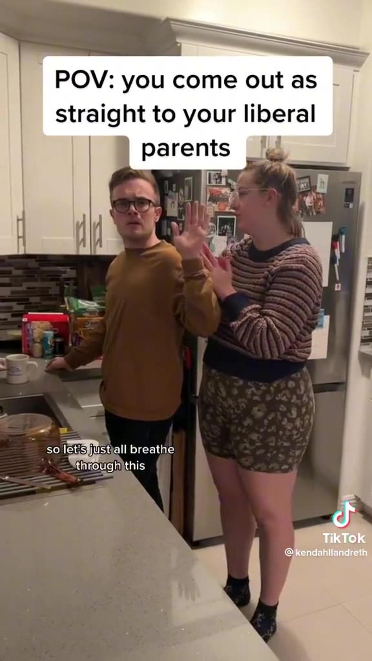 POV: You come out as straight to your liberal - One News Page VIDEO