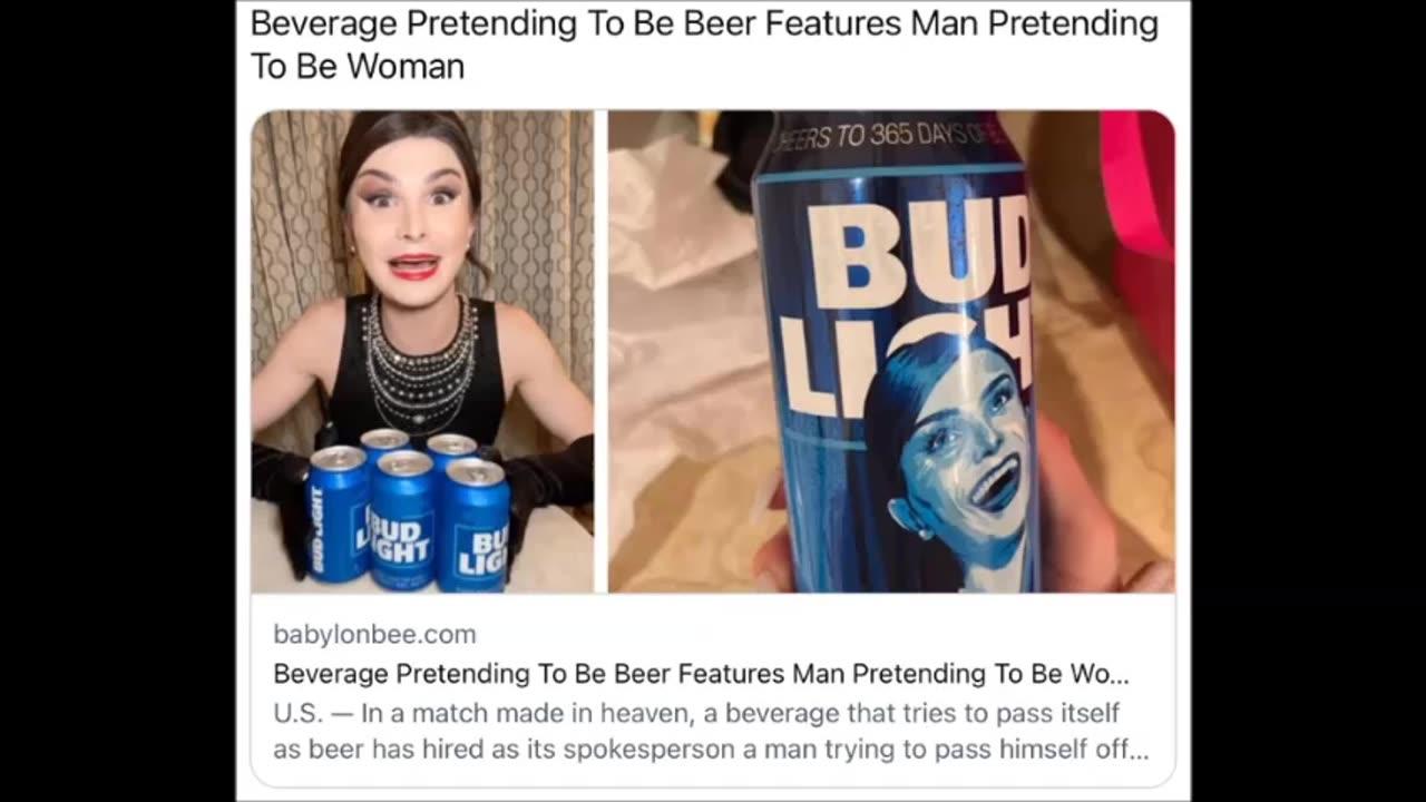 Fake woman & crappy beer - One News Page VIDEO