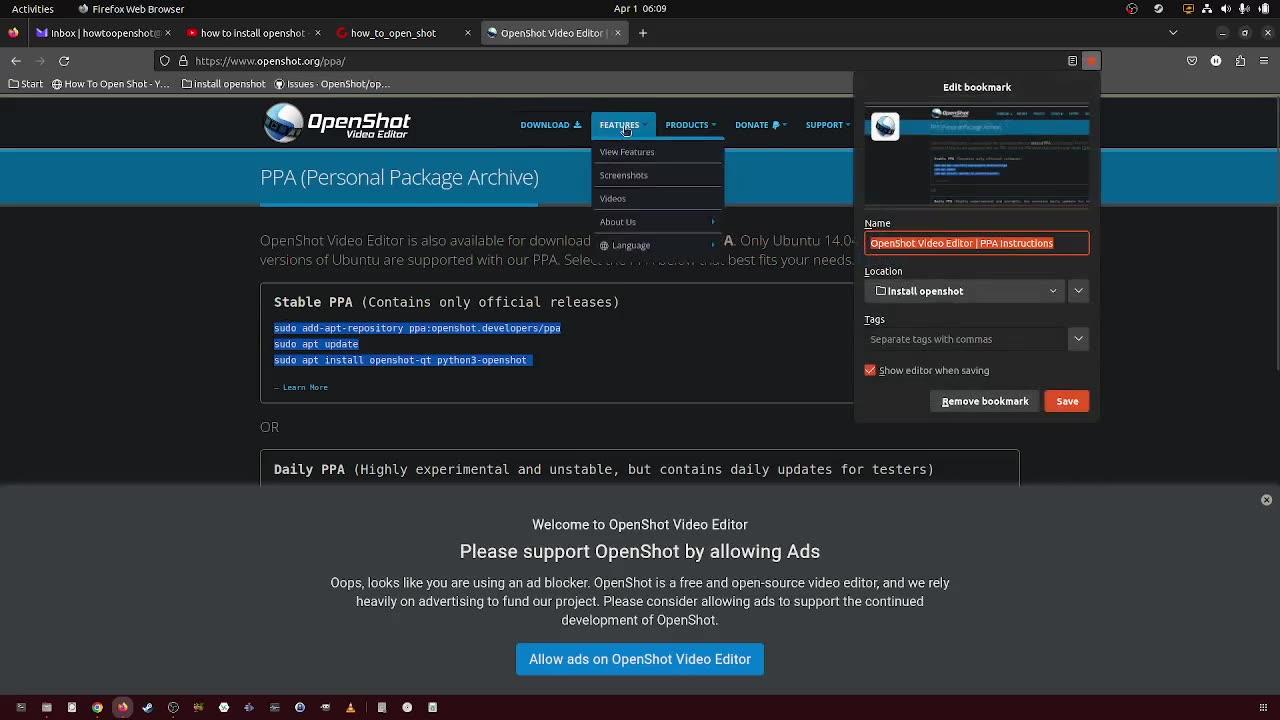 6 how to install openshot via the terminal? - One News Page VIDEO