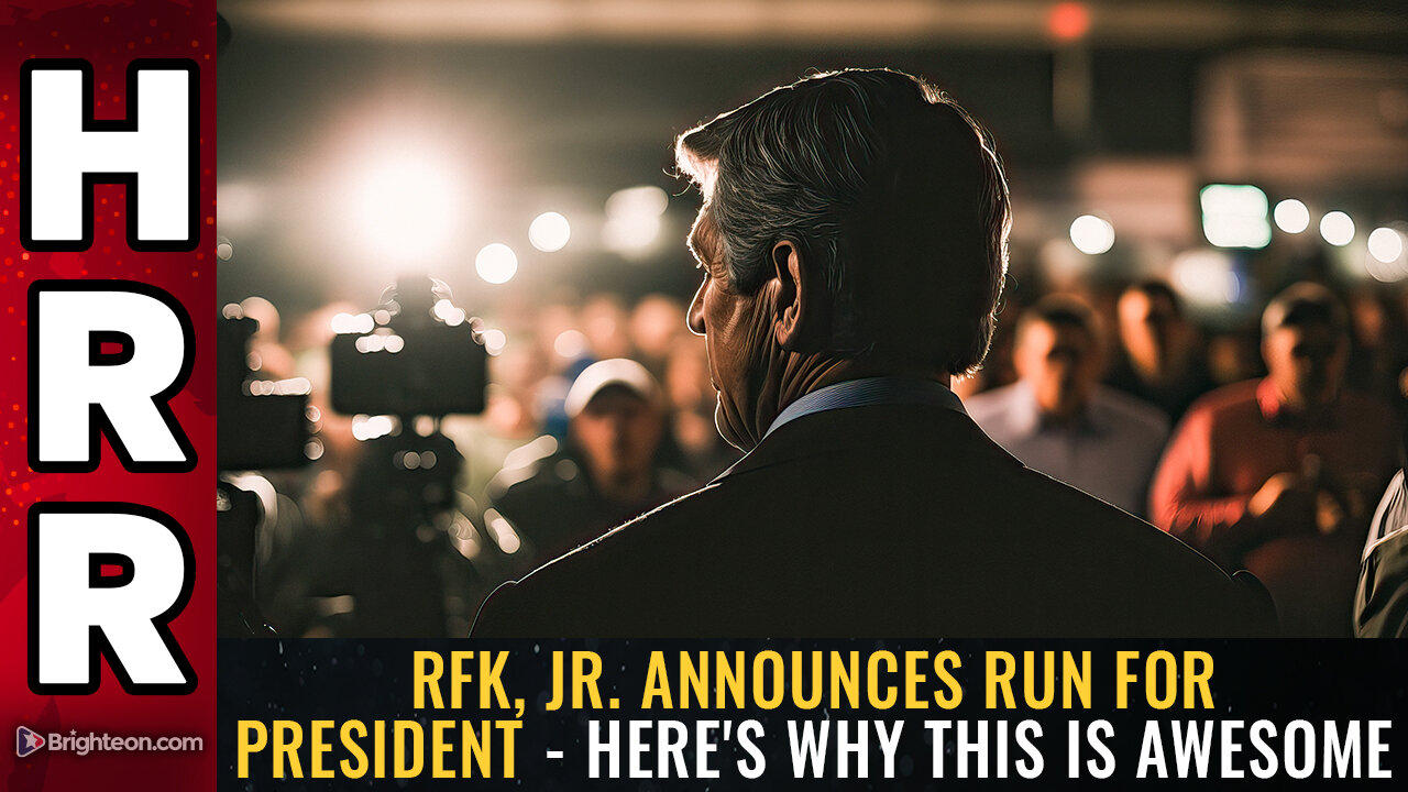 RFK, Jr. announces RUN FOR PRESIDENT - - One News Page VIDEO