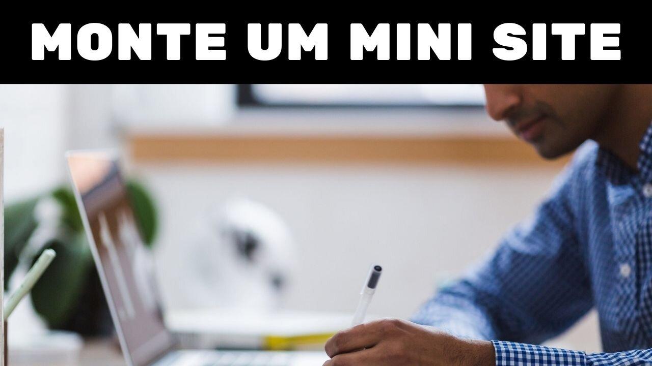 COMO MONTAR UM MINI SITE? - One News Page VIDEO
