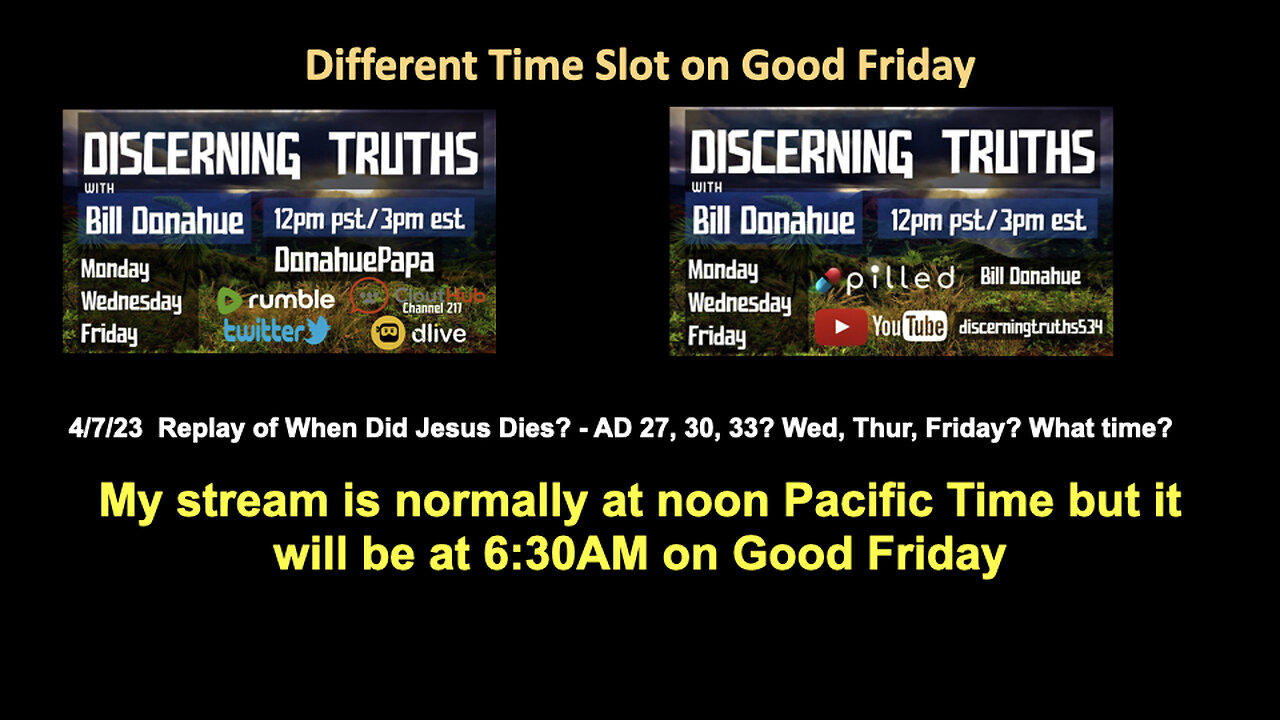 276 When Did Jesus Die (Special Time Slot) - One News Page VIDEO