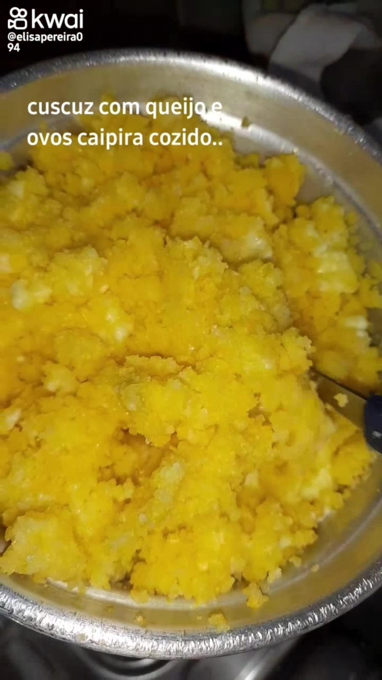 Cuscuz com queijo e ovo caipira cozido - One News Page VIDEO