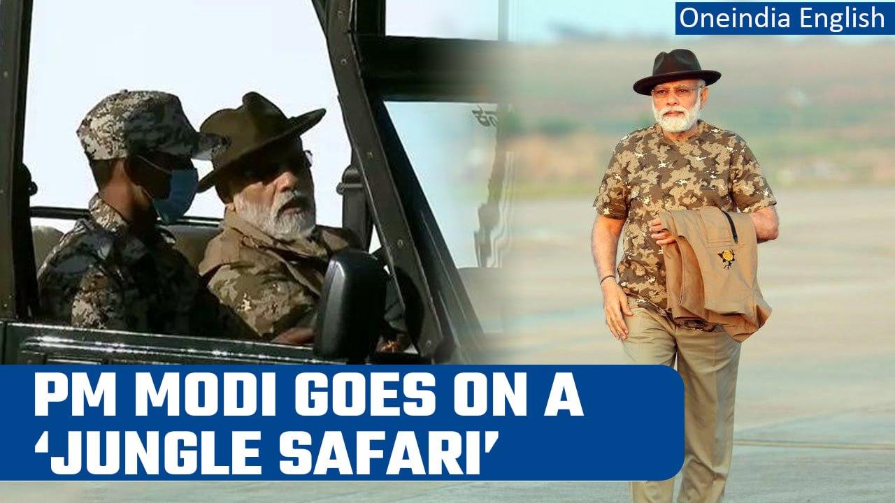 PM Modi takes jungle safari at Karnataka's - One News Page VIDEO